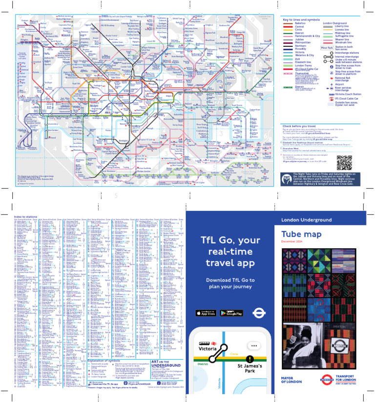Pocket Tube Map Go App December 2024 | PDF | London | Rapid Transit