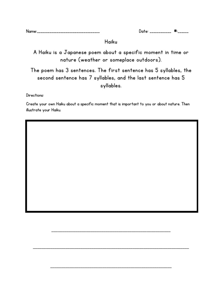 Create Your Own Haiku Poem | PDF