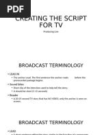 Sample-Script-Format TV Broad | PDF | Television News | Broadcast ...