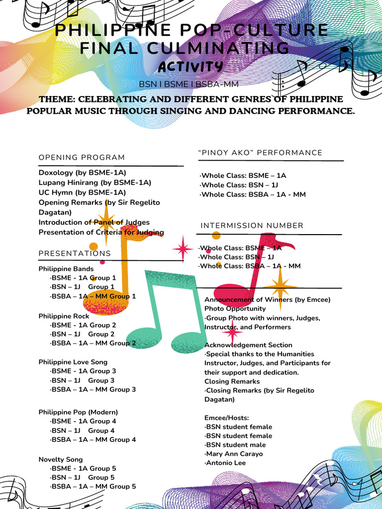 PHILIPPINE-POP-CULTURE | PDF | Popular Music | Entertainment