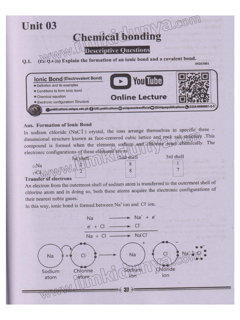 9th-Class-Chemistry-Unique-Notes-New-Syllabus-2025-Chapter03 | PDF