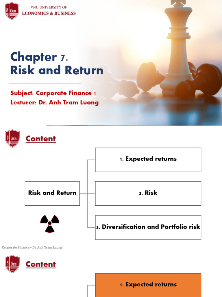Chapter 7. Risk and Return | PDF | Financial Risk | Standard Deviation