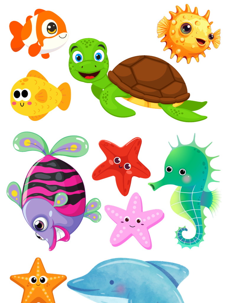 Ocean Animals Reading Presentation | PDF