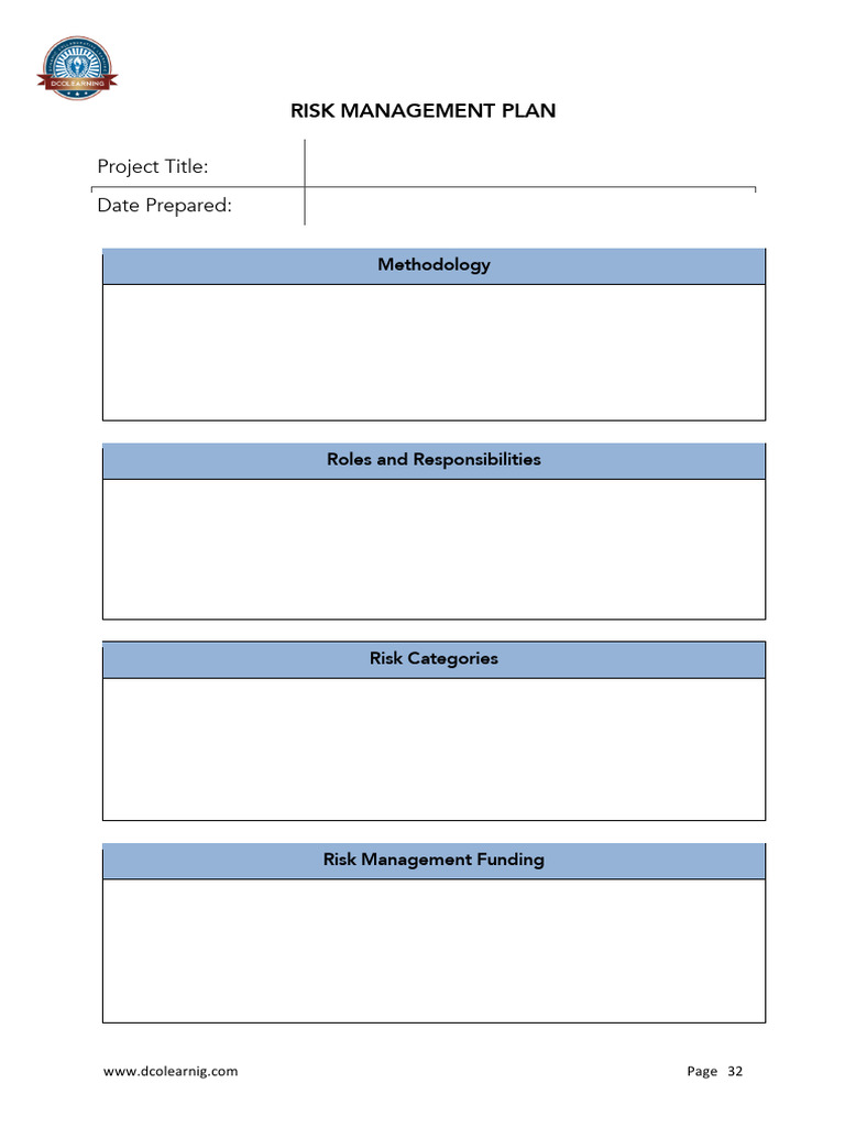 Risk Management Plan | PDF
