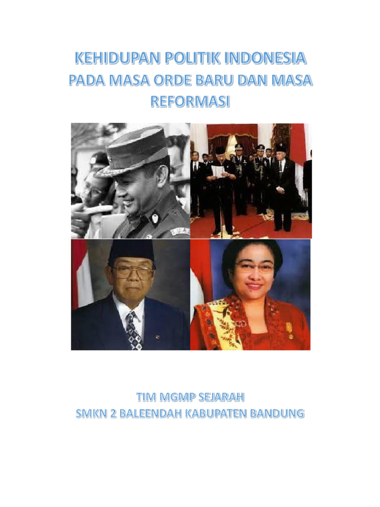 Kehidupan Politik Indonesia Masa Orba Dan Masa Reformasi | PDF