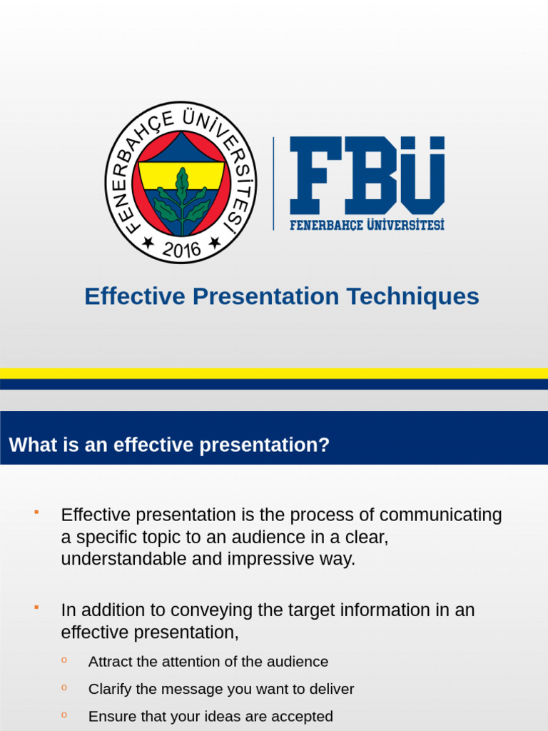 Week 14 - Effective Presentation Techniques | PDF | Typefaces | Typography
