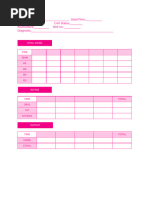 Vital Signs Sheet | PDF