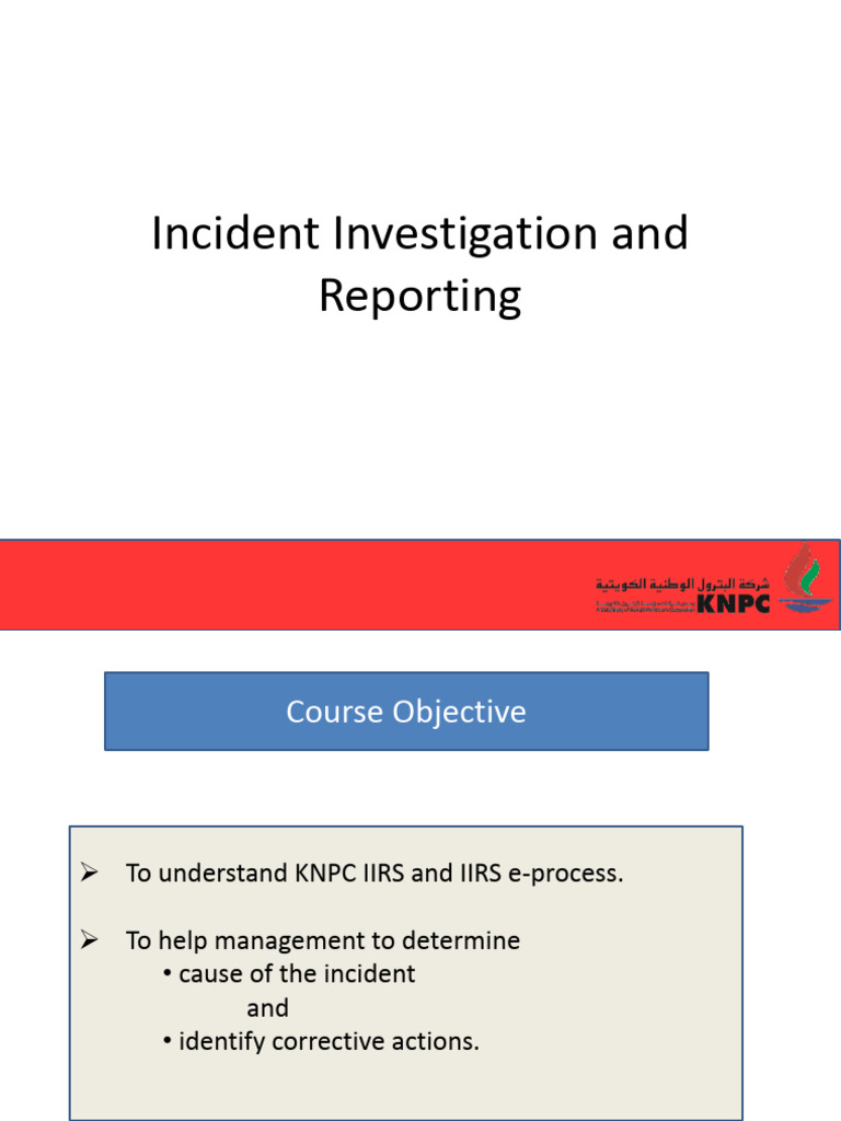 E02 Incident Investigation and Reporting-Presentations | PDF | Evidence | Causality
