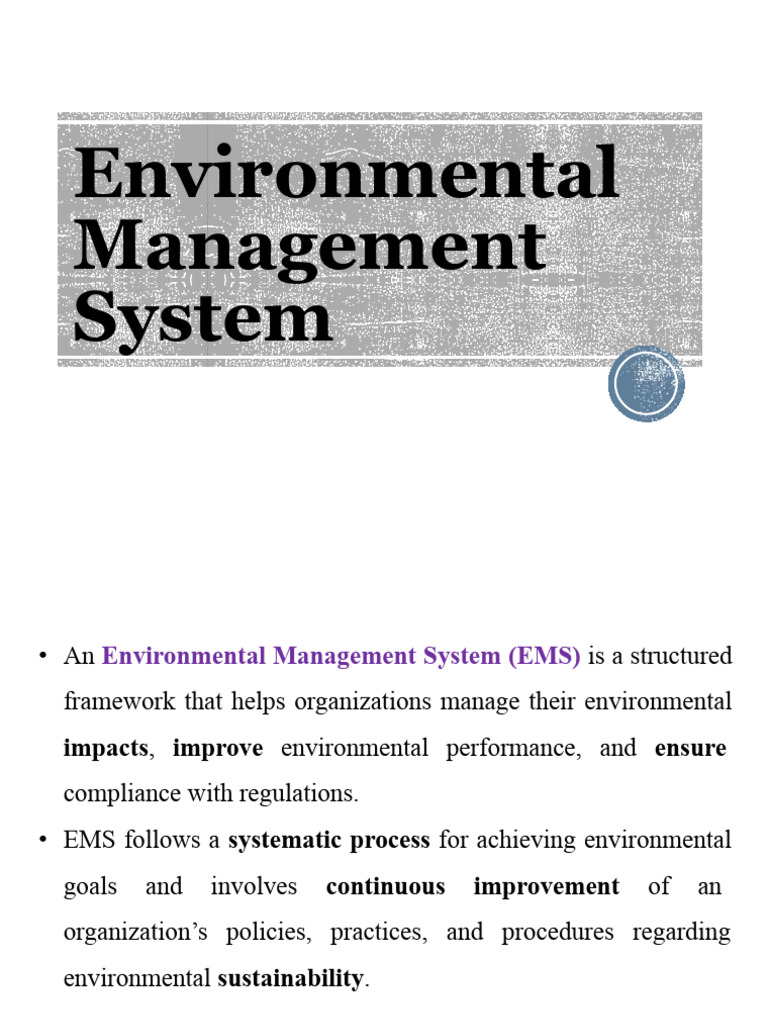 3.1 Environmental Management System ISO | PDF | Life Cycle Assessment ...