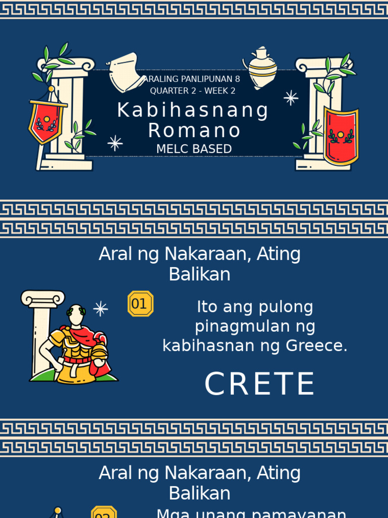 AP8 Q2 Week 2 Kabihasnang Romano 1 | PDF