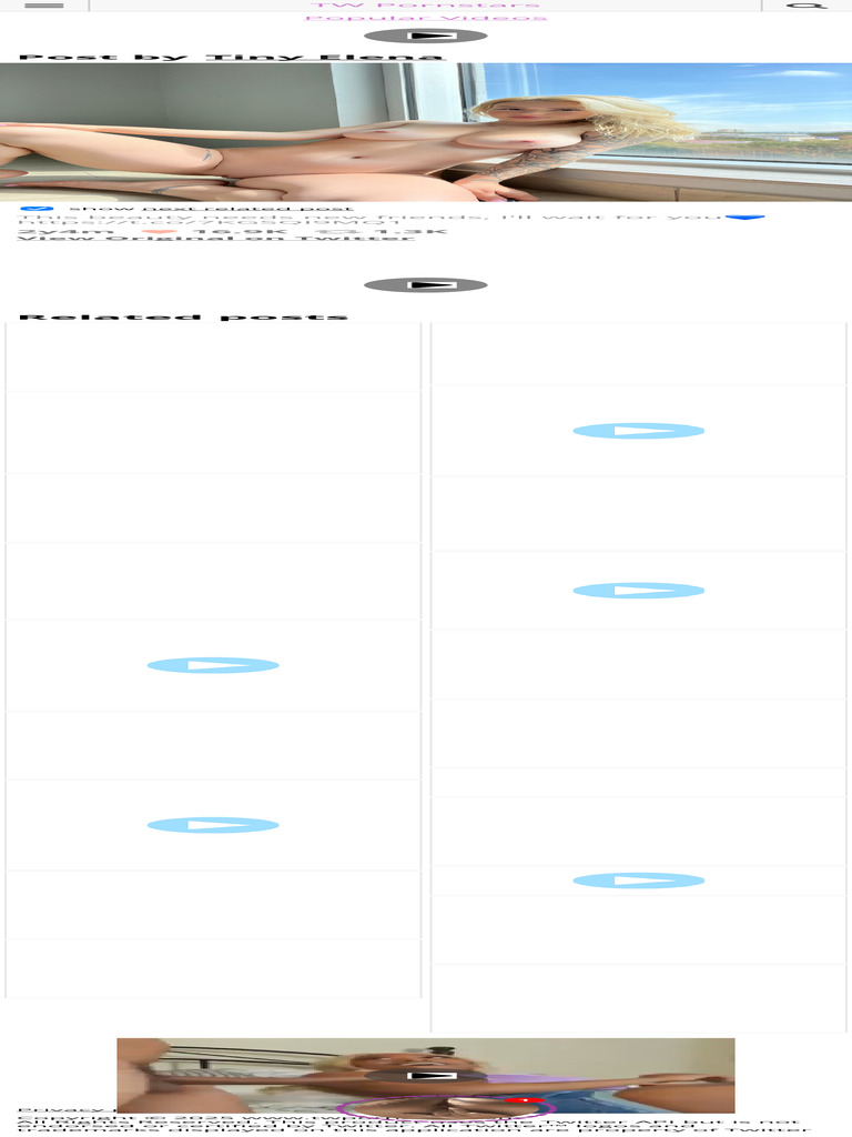 TW Pornstars - Tiny Elena. Twitter. This Beauty Needs New Friends, I'Ll Wait for You?. 1056 PM ...