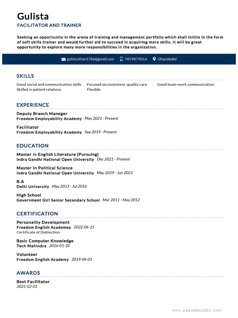 Gulista Resume | PDF