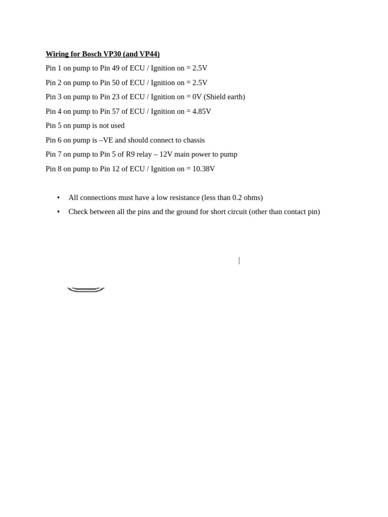 Bosch VP30/VP44 Wiring Guide | PDF