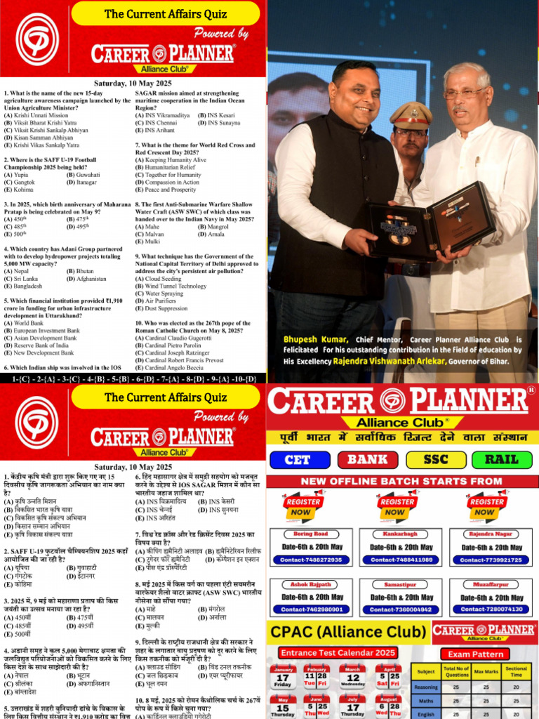 10 May 25 Career Planner | PDF