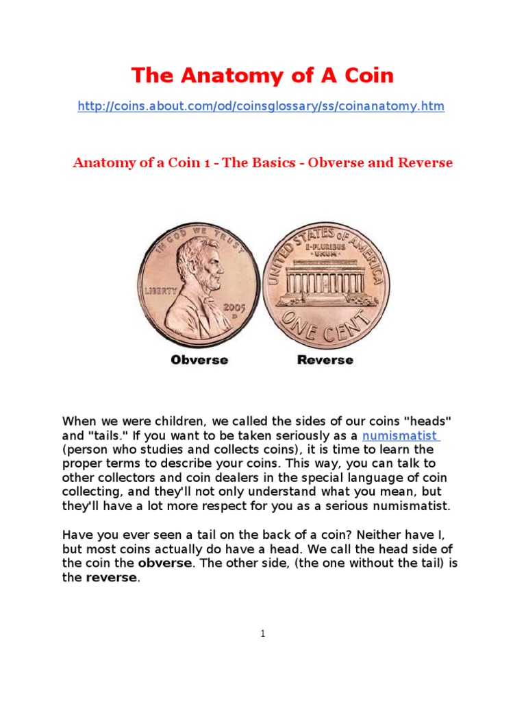 Understanding Coin Anatomy | PDF | United States Mint | Coins