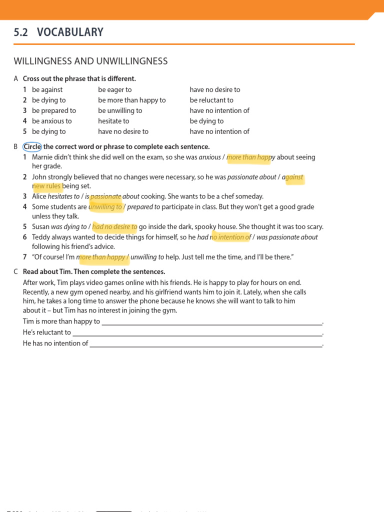 BUS Program Evolve 5 Lesson Plan 5 Handout 2 | PDF