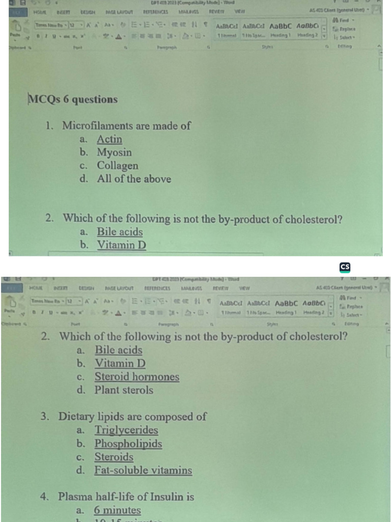 Biochemistry Mock | PDF