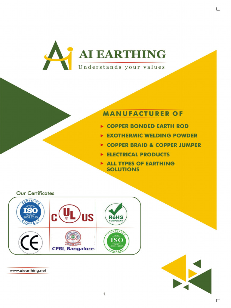 Final Al Earthing Brief Catlog | PDF