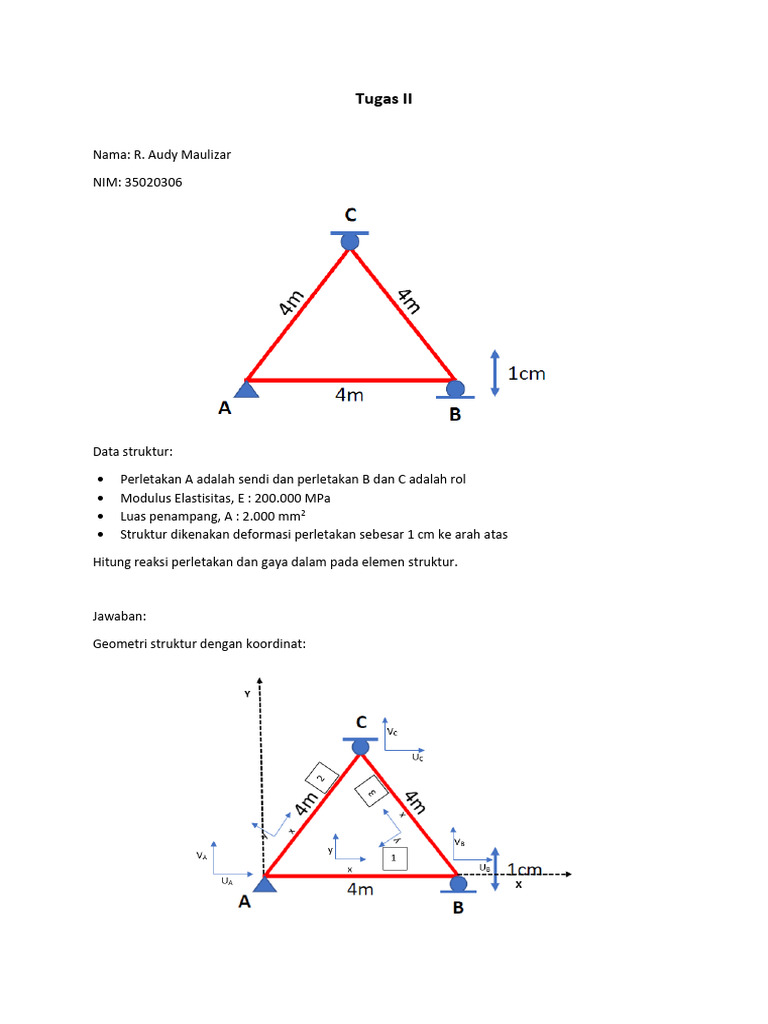 Analisis Frame Structure | PDF | Structural Analysis | Mechanical ...
