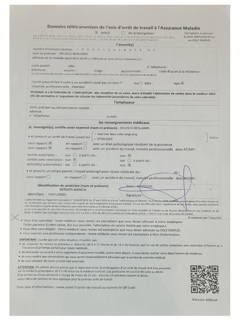 Arrêt Maladie | PDF