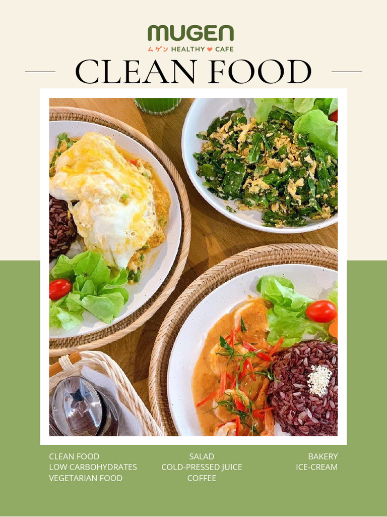 Mugen Cleanfood Menu | PDF