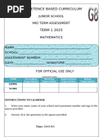 Grade 8 Pre-Technical Studies Exam | PDF