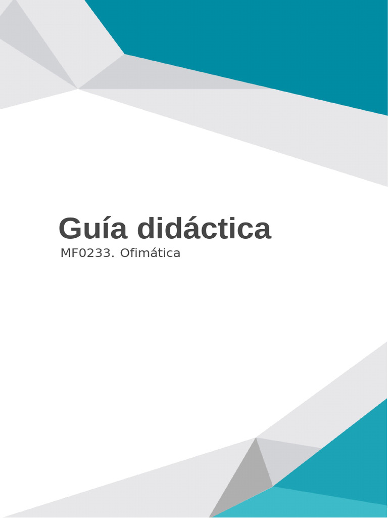 Ofimatica GUIA EJERCICIO GUIA | PDF | Protocolo de transferencia de archivos | Bases de datos