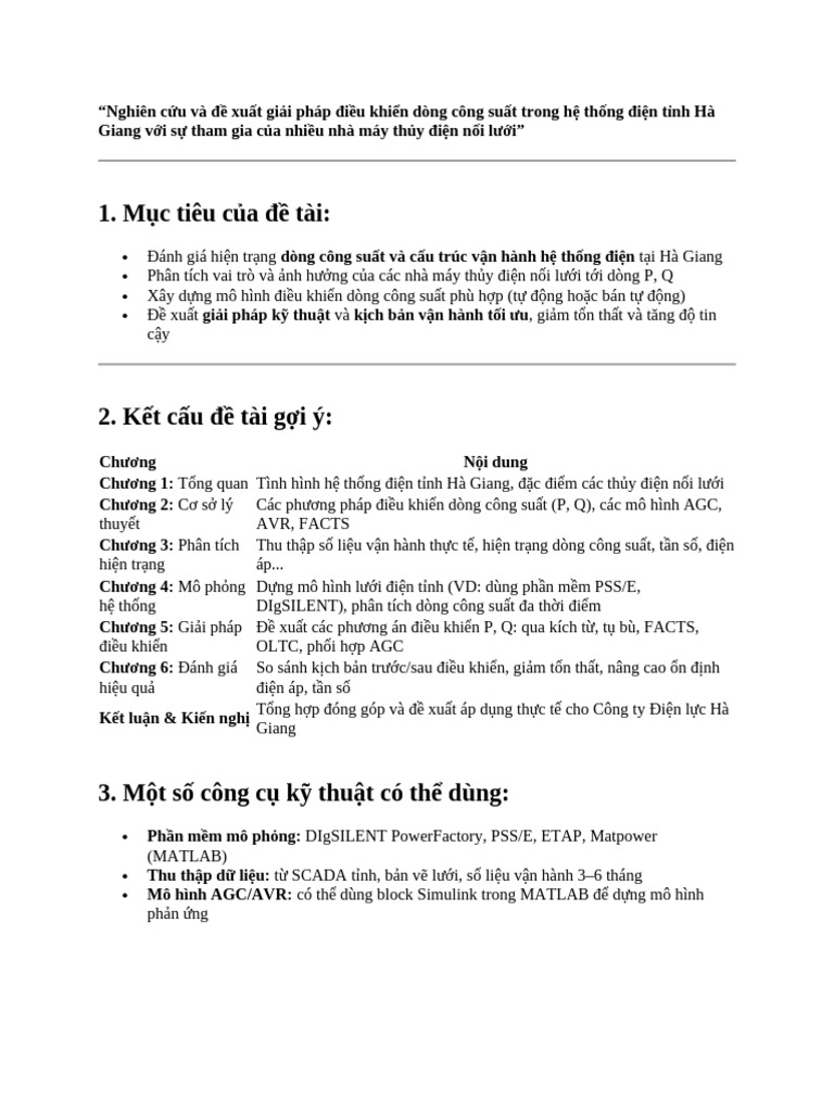 Đề tài nháp | PDF