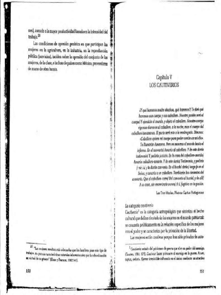 Capitulo V Marcela Lagarde - Compressed | PDF | Filosofía Aplicada