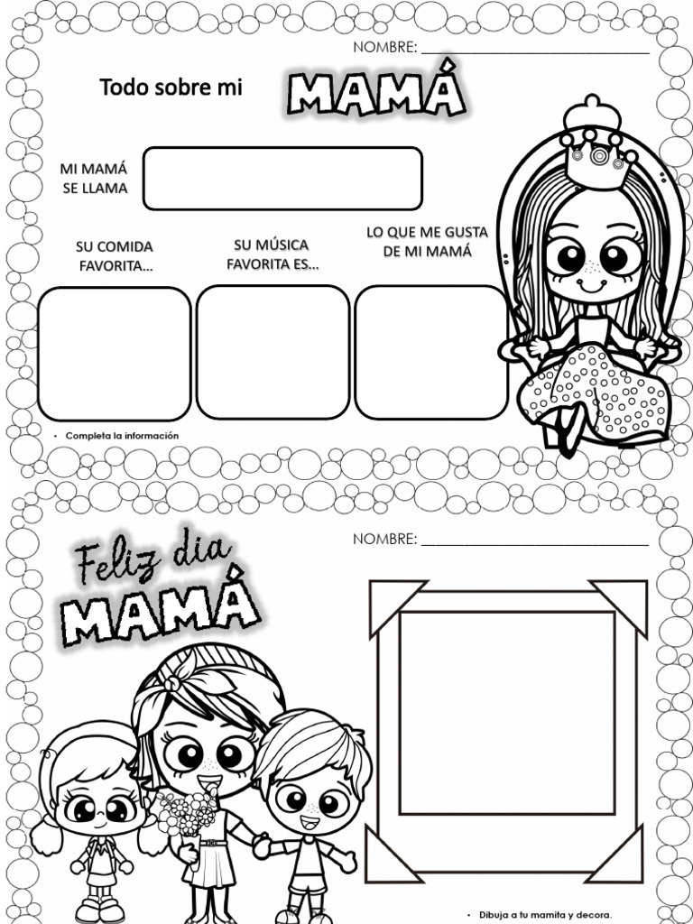 Hojas Aplicativas - Día de La Madre | PDF