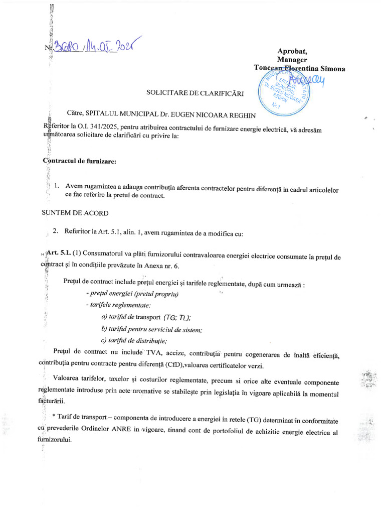 Raspuns Clarificari 14.05.2025 | PDF