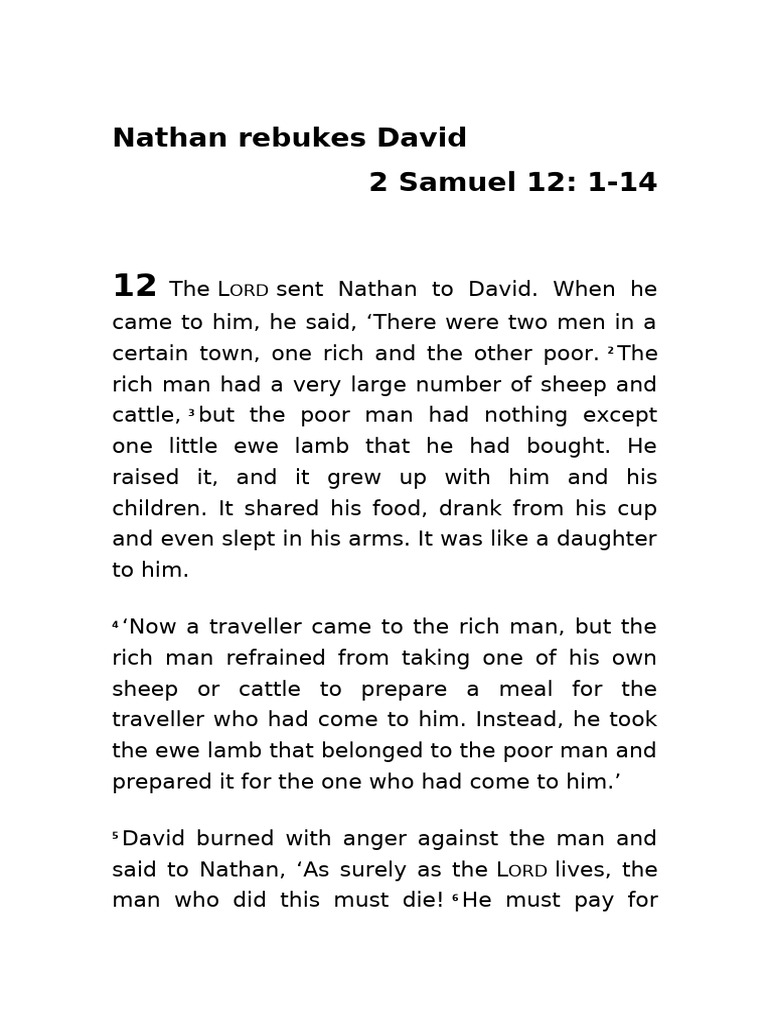 T2.3b Nathan Rebukes David | PDF