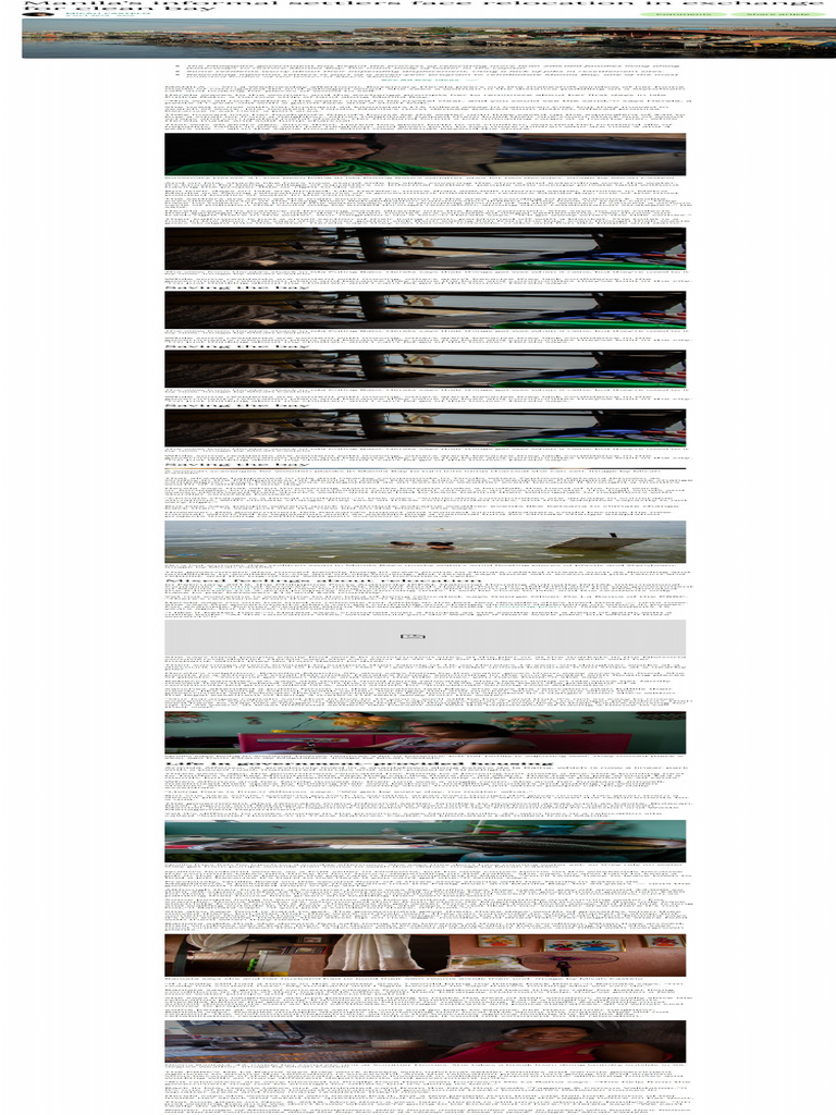 Manila's Informal Settlers Face Relocation in Exchange For Clean Ba - (News - Mongabay.com) | PDF