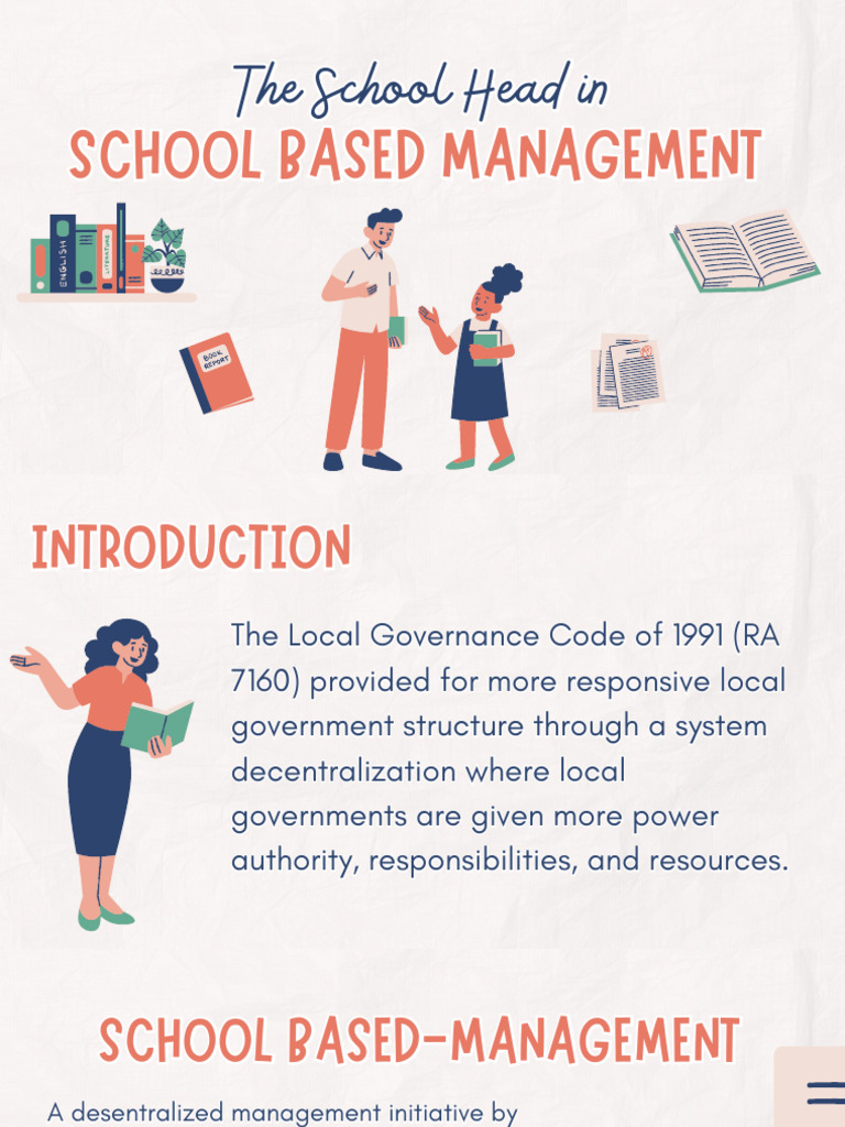 Chapter 9 The School Head in School Based Management | PDF | Education Reform | Teachers