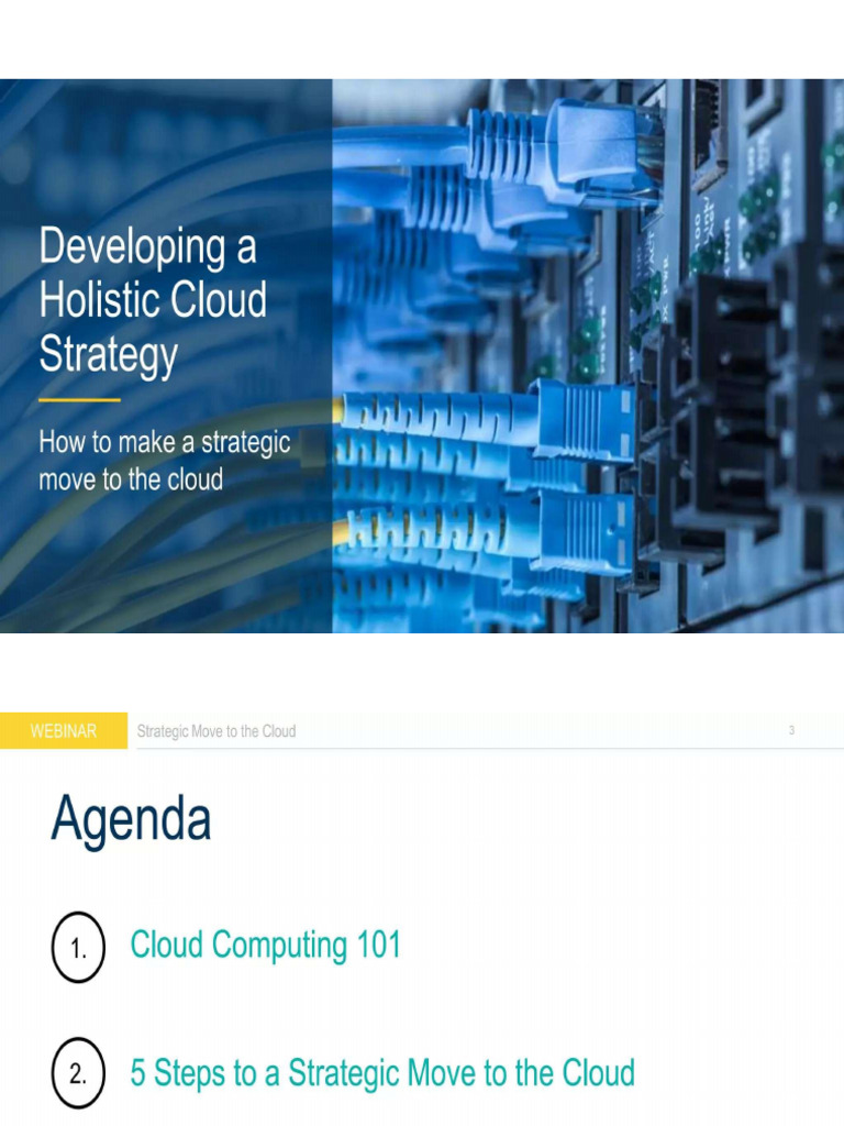 Developing Holistic Cloud Strategy | PDF