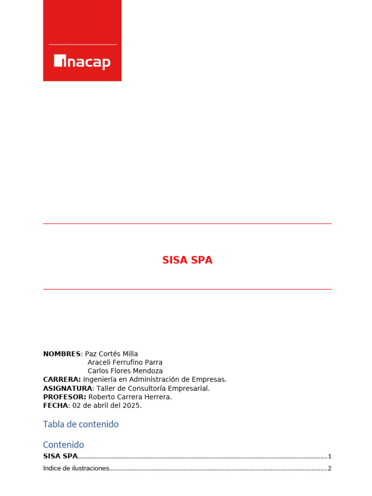 Sisa | PDF | Business | Seguridad y salud ocupacional