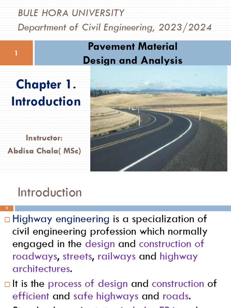 1 Introduction, Pavement Material Design and Analysis | PDF | Road ...