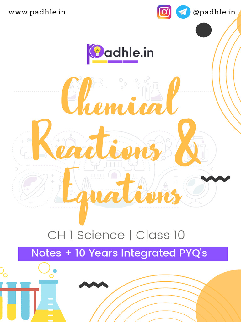 Padhle 10th - Chemical Reactions & Equations + Integrated PYQs | PDF ...