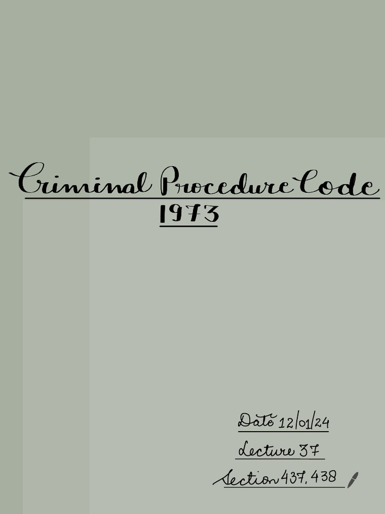 CrPC-Lecture37 1705399929 | PDF