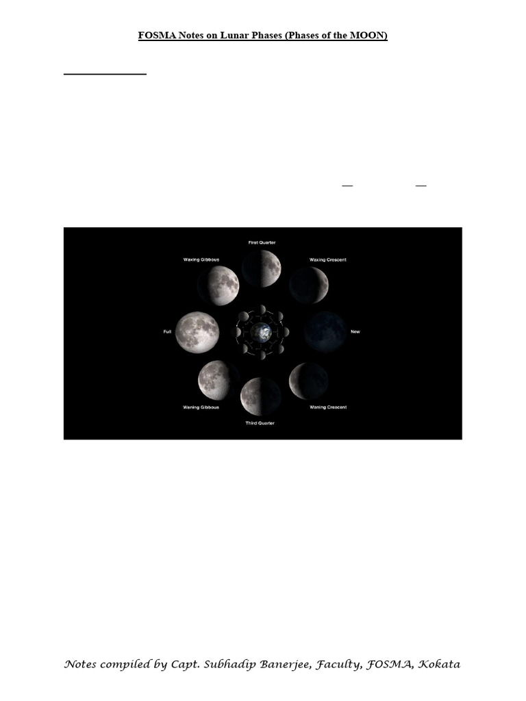 Notes On Lunar Phases - Updated 13.05.2025 | PDF | Moon | Tide