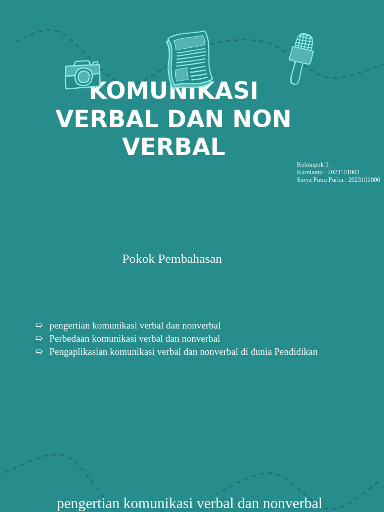 Komunikasi Verbal dan Non Verbal | PDF