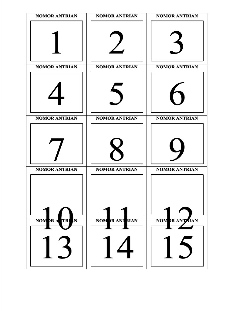 PDF Nomor Antrian - Compress | PDF