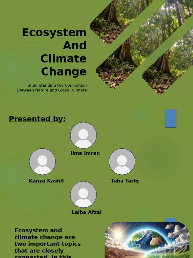 Ecosystem and Climate Change | PDF | Climate Change | Ecosystem