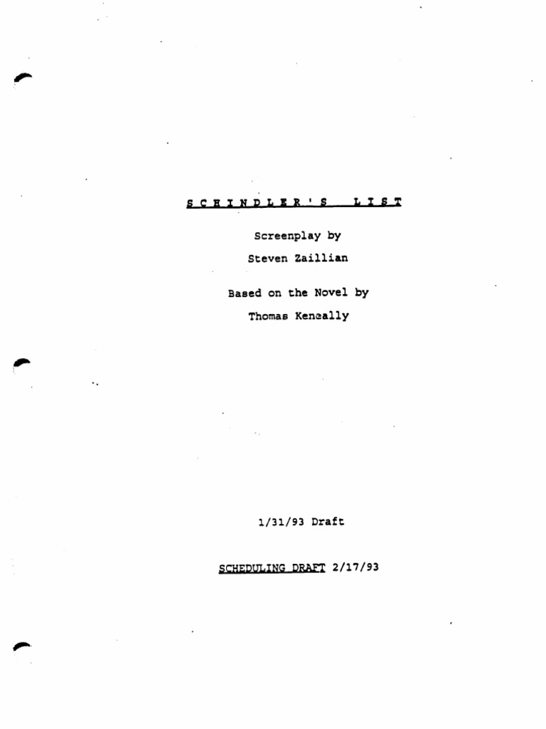 Schindlers List | PDF
