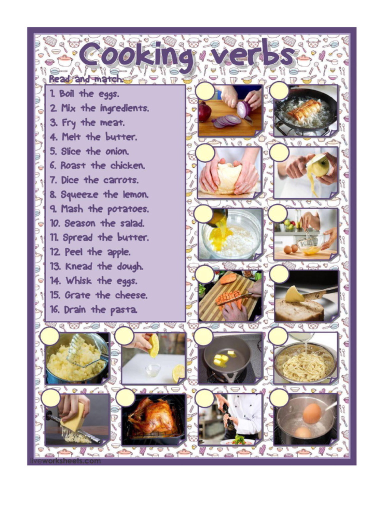 cooking verbs | PDF