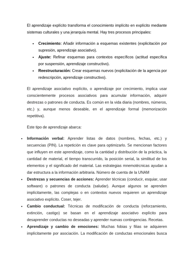 El Aprendizaje Explícito Transforma El Conocimiento Implícito en Explícito Mediante Sistemas ...