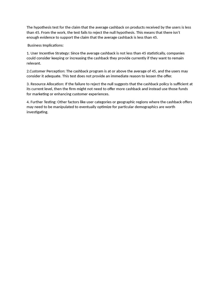 Business Implication QT | PDF