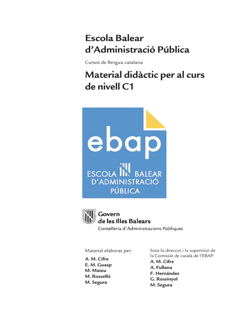 Ebap Llibre C1 | PDF
