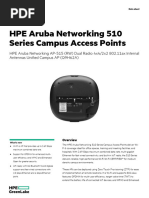 HPE Aruba AP-505 Datasheet Overview | PDF | Wi Fi | Computer Network