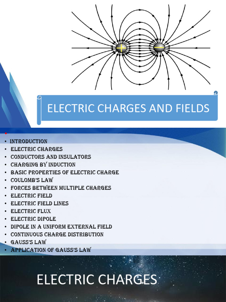 Electric Charges and Fields | PDF | Electric Charge | Electricity